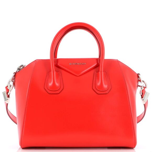 Givenchy | Bags | Givenchy Antigona Bag Glazed Leather Small Red | Poshmark